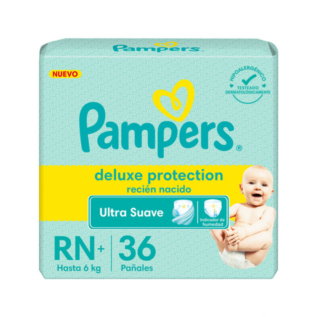 Pampers Deluxe RN+ x 36 (hasta 6 kilos) – b&m diapers