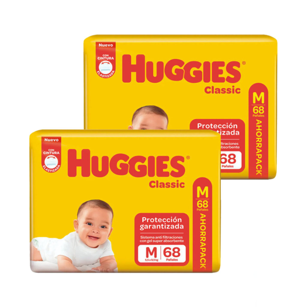 COMBO Huggies Classic M x 136 – b&m diapers